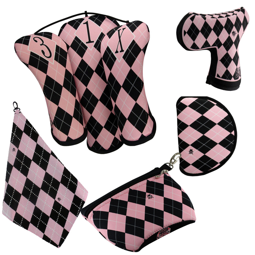 Build Your Own Club Cover Set! - Pink Golf Tees